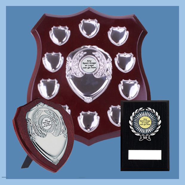 Personalised Engraved Silver-Plated Trophy Cups and Shields